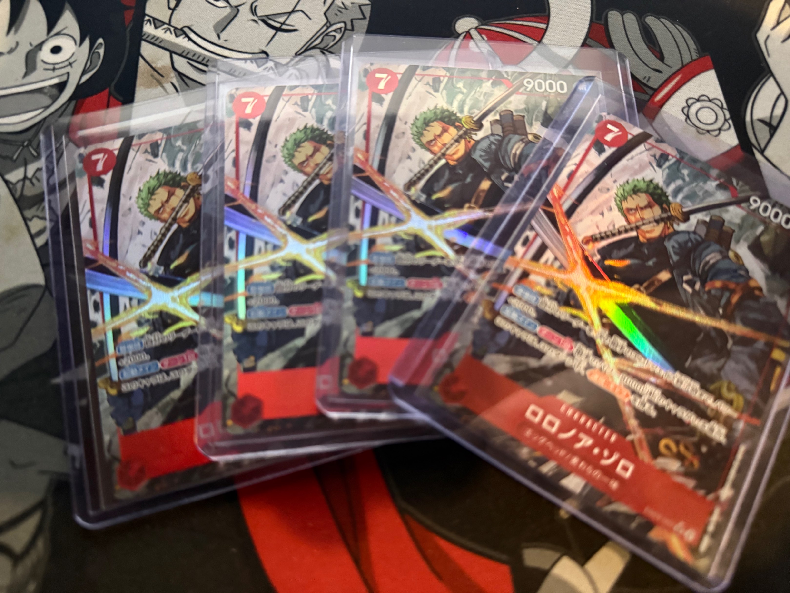 Eb04 RED AA zoro one piece card game, Hobbies & Toys, Toys & Games on ...