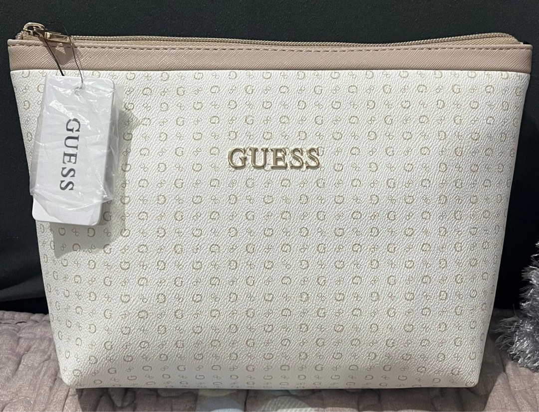 Guess Pouch/Make Up Bag, Women's Fashion, Bags & Wallets, Purses ...