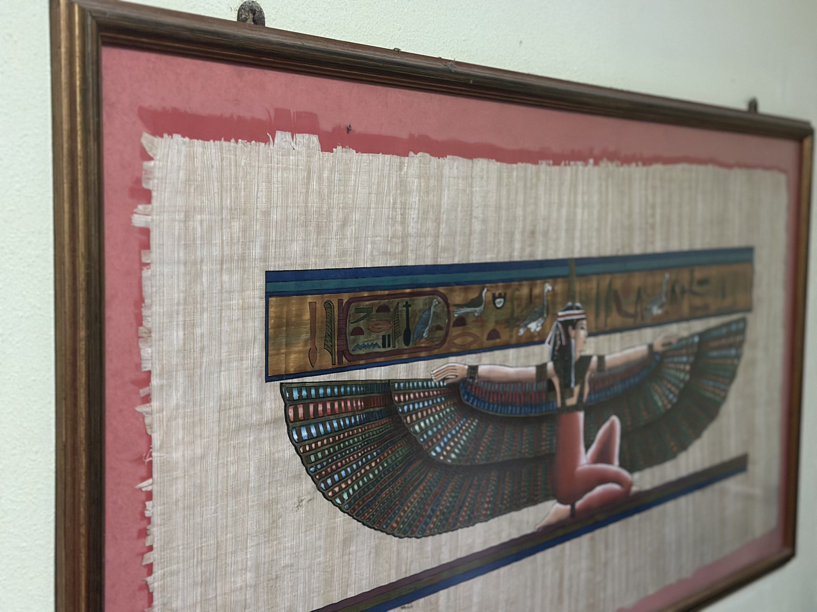 Vintage classic Egyptian Papyrus Art Painting 120cm x 60cm , Furniture ...