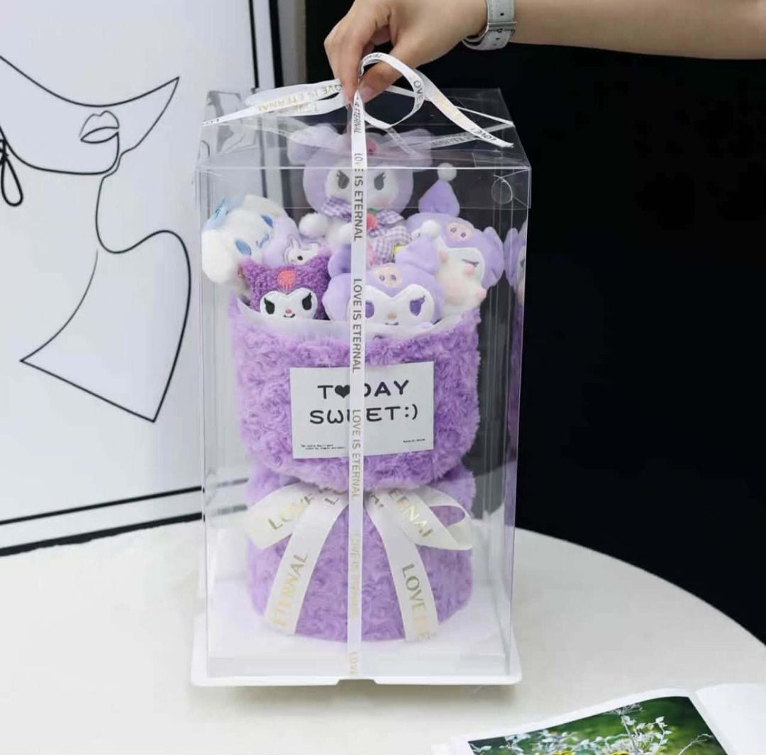 🌹 Valentines Day Cute Kuromi Light Series Roses Gift Gifts Bouquet Gift ...