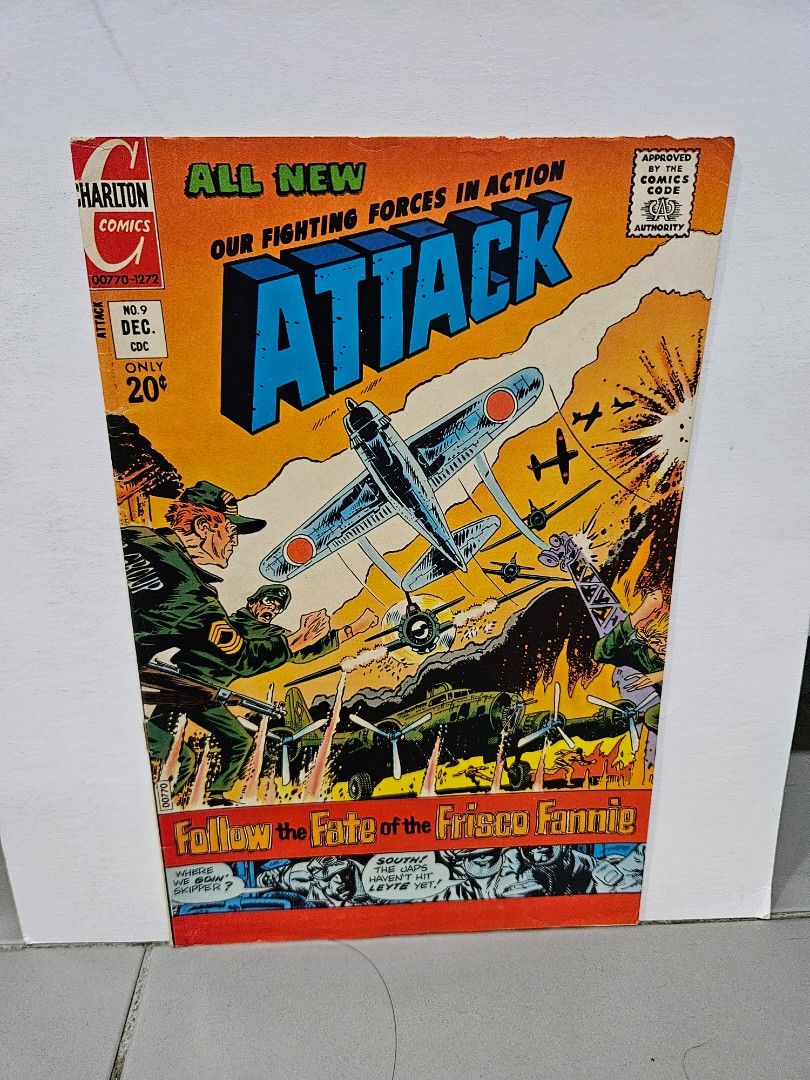 Attack Fightin Army Charlton Comics Vintage War Comics Bronze Age ...
