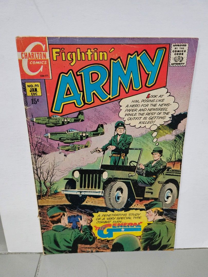 Attack Fightin Army Charlton Comics Vintage War Comics Bronze Age ...