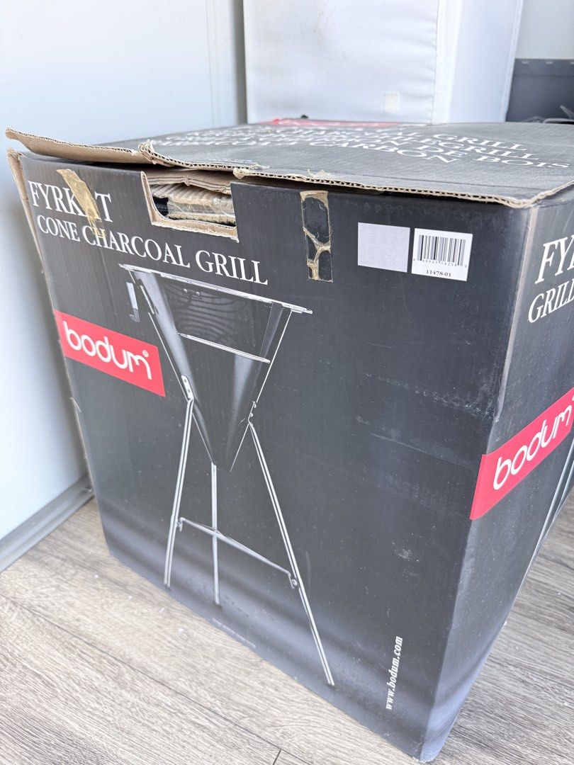 BBQ Bodum Fyrkat Cone Charcoal Grill, 家庭電器, 廚房電器, 燒烤爐及火鍋鍋具 - Carousell