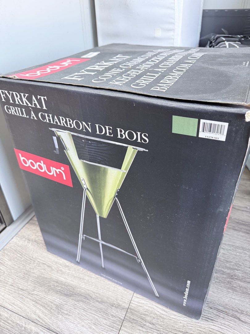 BBQ Bodum Fyrkat Cone Charcoal Grill, 家庭電器, 廚房電器, 燒烤爐及火鍋鍋具 - Carousell