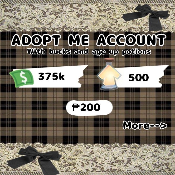 Bucks and age up potion account|Roblox Adopt me, Video Gaming, Gaming ...