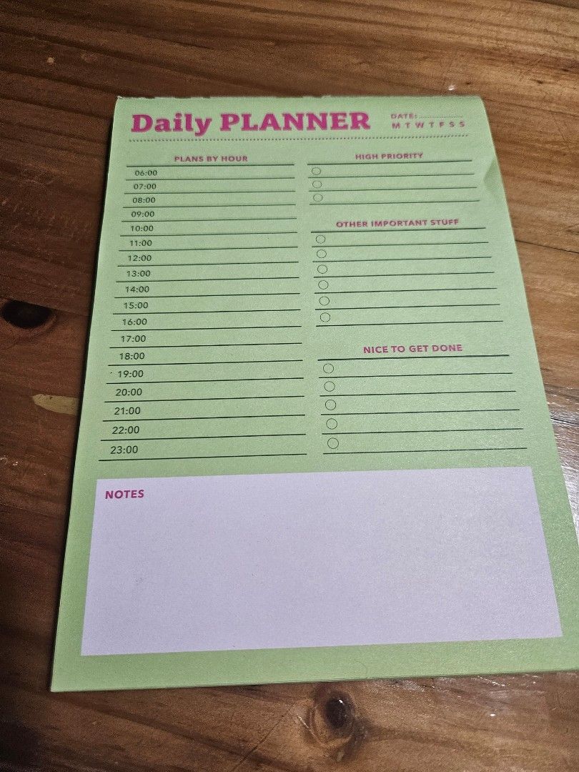 Daily Planner Notepad, Hobbies & Toys, Stationary & Craft, Stationery ...
