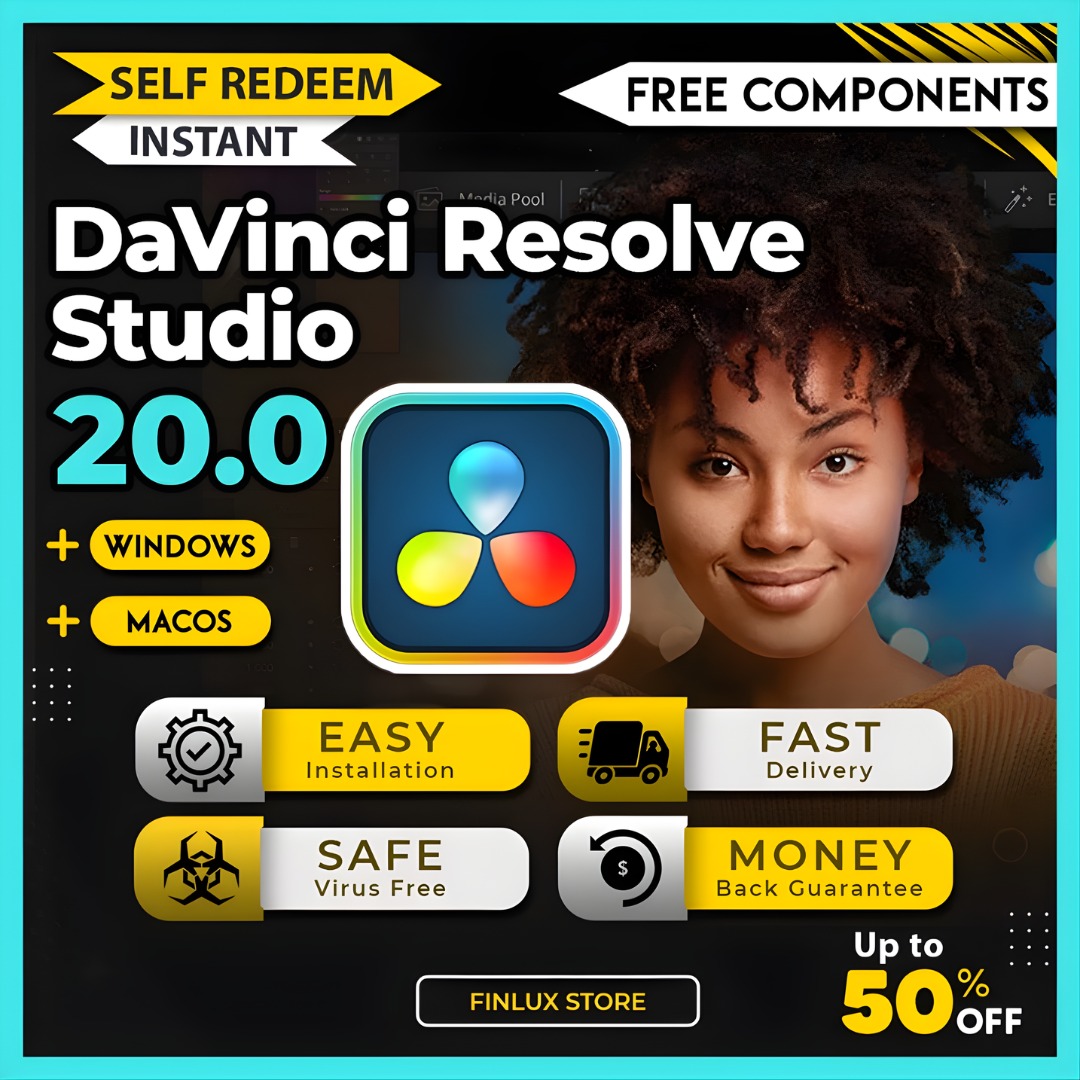 DaVinci Resolve Studio 20.0 Lifetime License for Windows & Mac ...