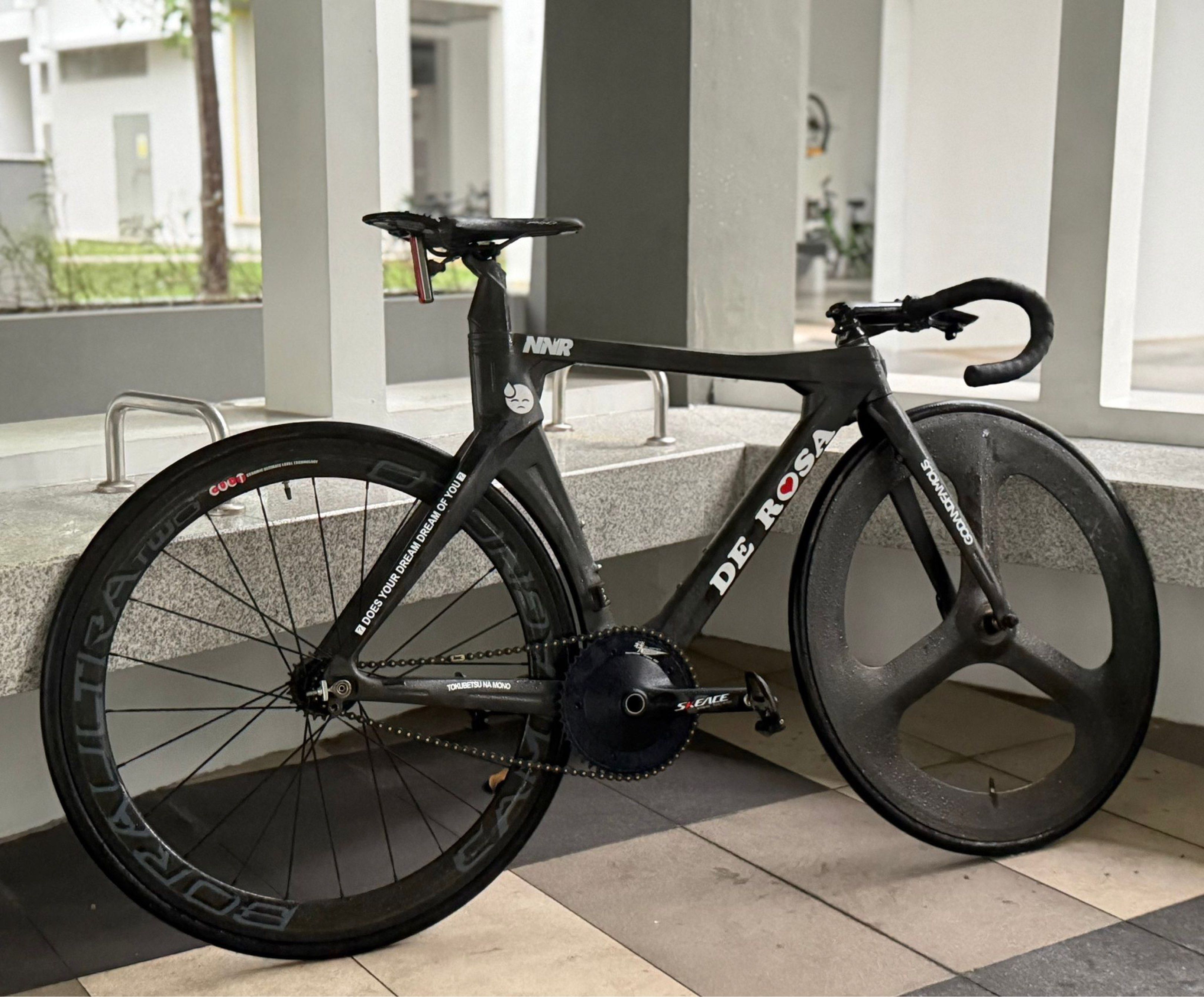 (URGENT!) De Rosa Full Carbon Fiber Fixed Gear frameset, Sports ...