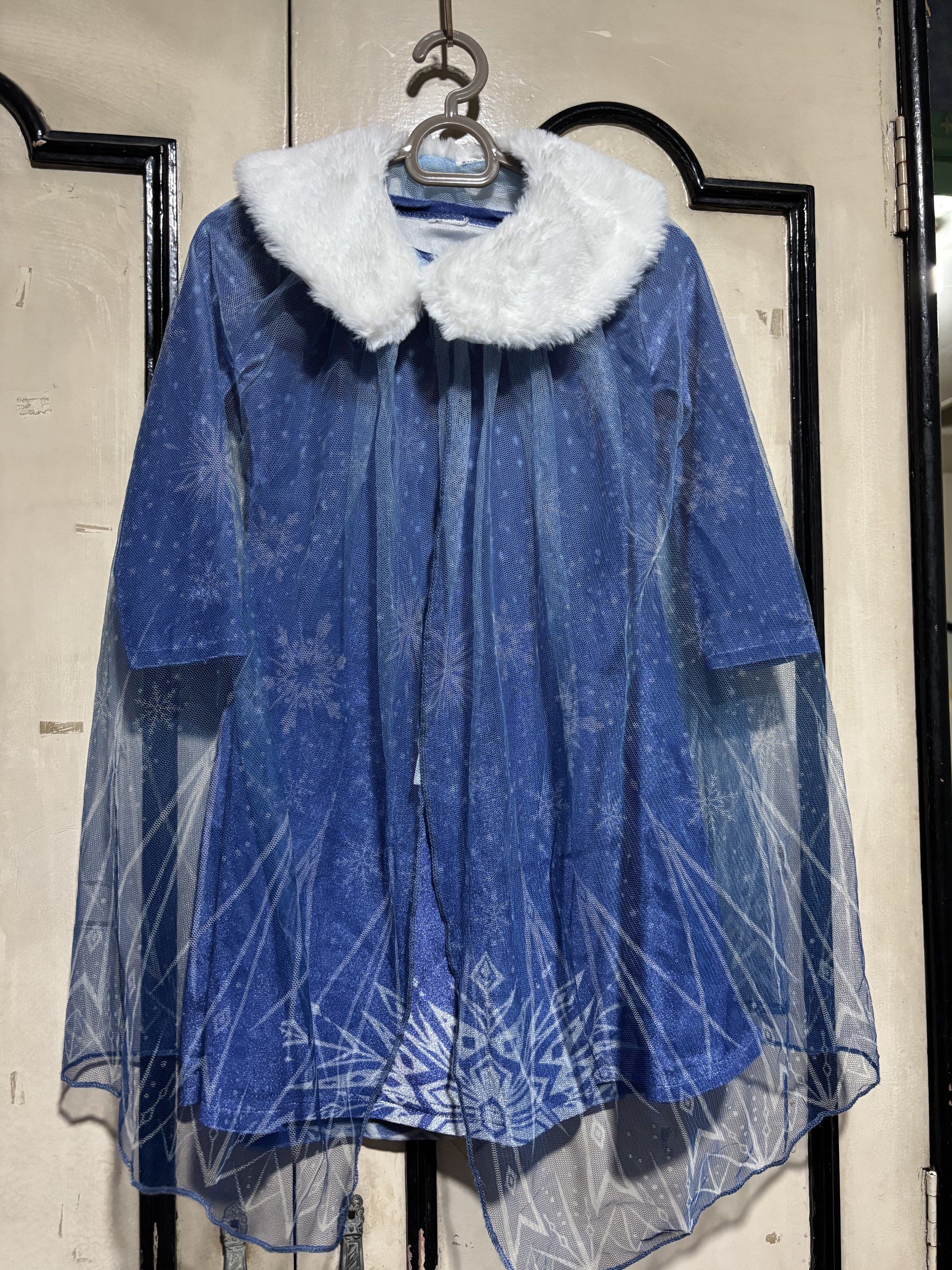 Elsa Costume Dress with Cape 9-12M, Babies & Kids, Babies & Kids ...