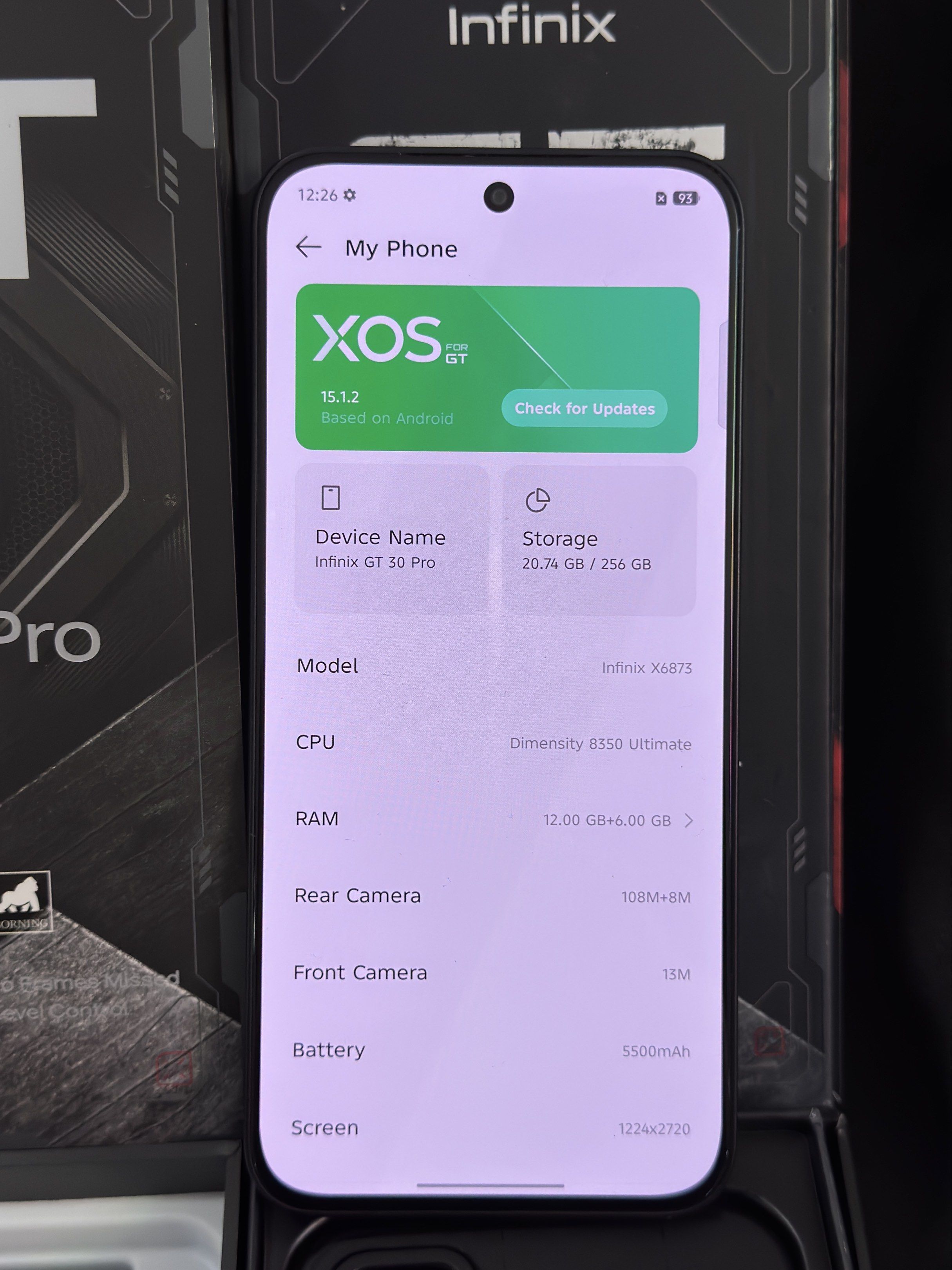 Infinix GT 30 Pro 256GB Dark Flare, Mobile Phones & Gadgets, Mobile ...