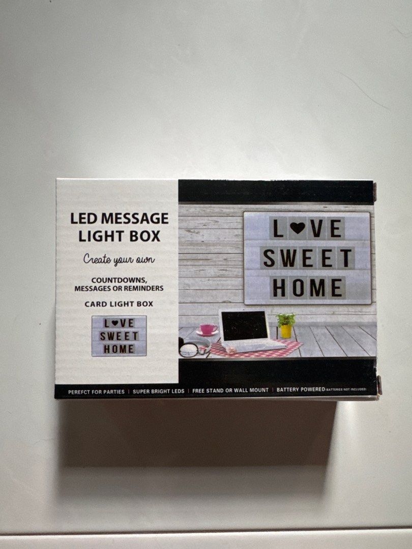 Mini LED Message Light Box -, Hobbies & Toys, Toys & Games on Carousell