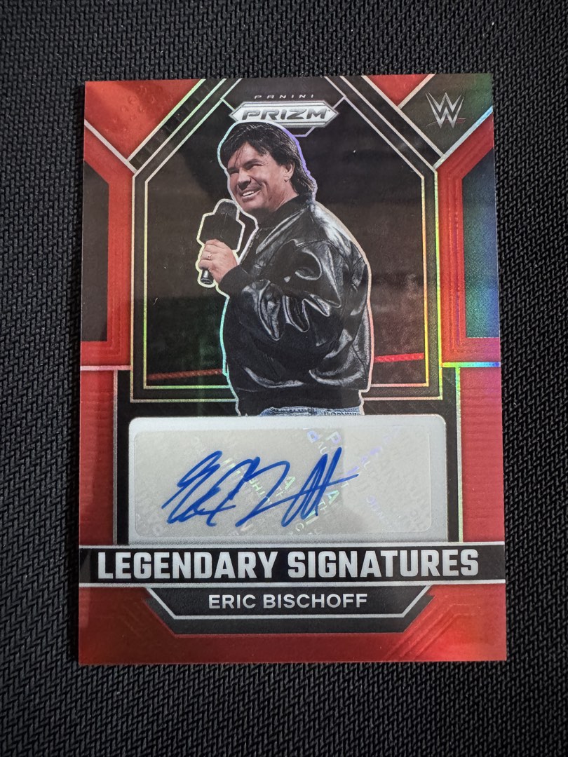 Panini Prizm WWE Legendary Signatures Eric Bischoff, Hobbies & Toys ...