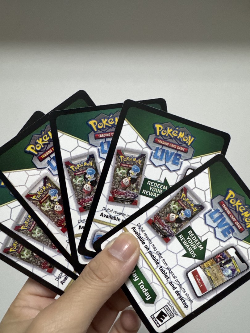 Pokemon TCG Live Code Cards, Hobbies & Toys, Toys & Games on Carousell