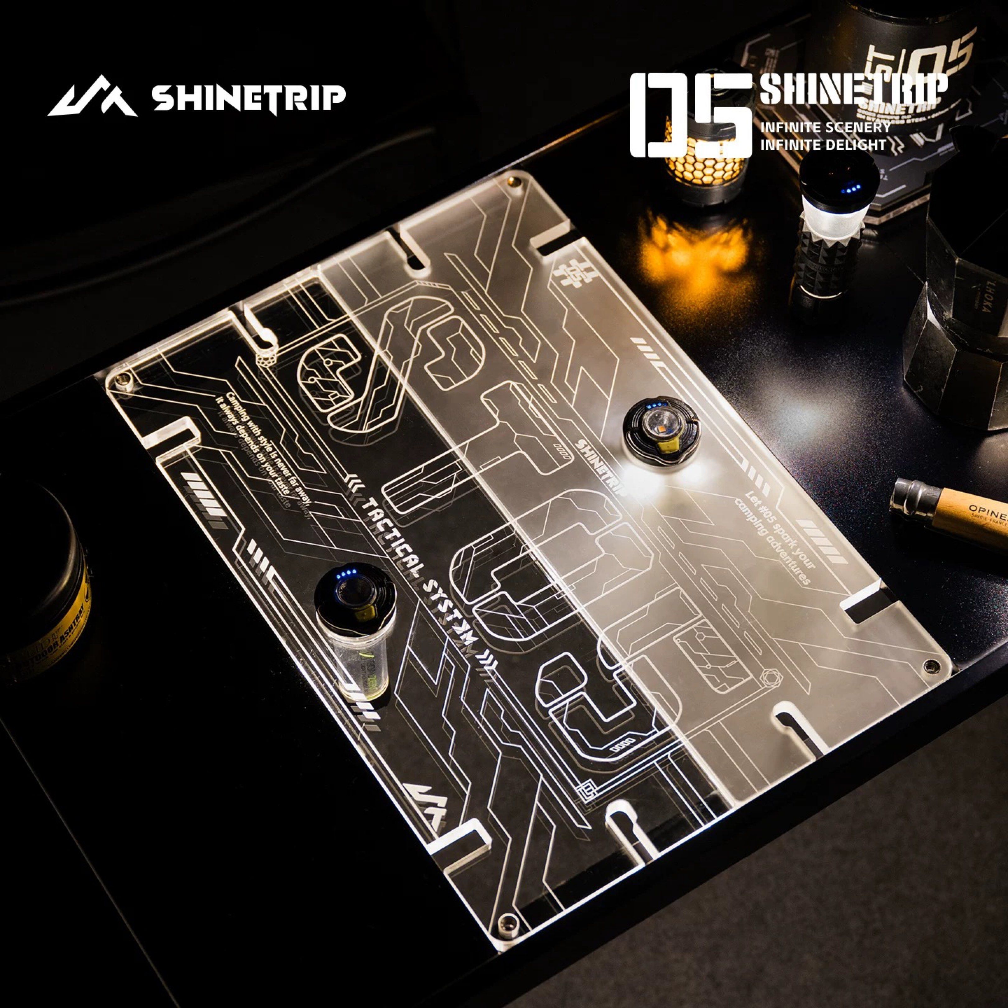 SHINETRIP Star-Studded Acrylic Tactical IGT Unit Table, Sports ...