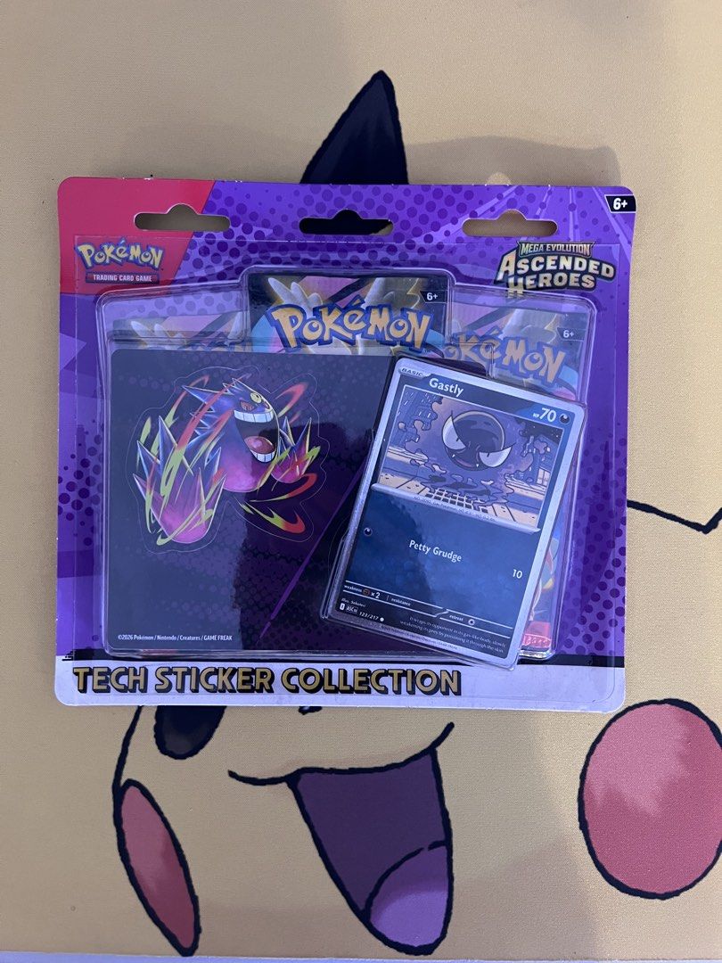 🔥 Ascended Heroes Tech Sticker Collection 3-Pack – Charmander/Ghastly ...