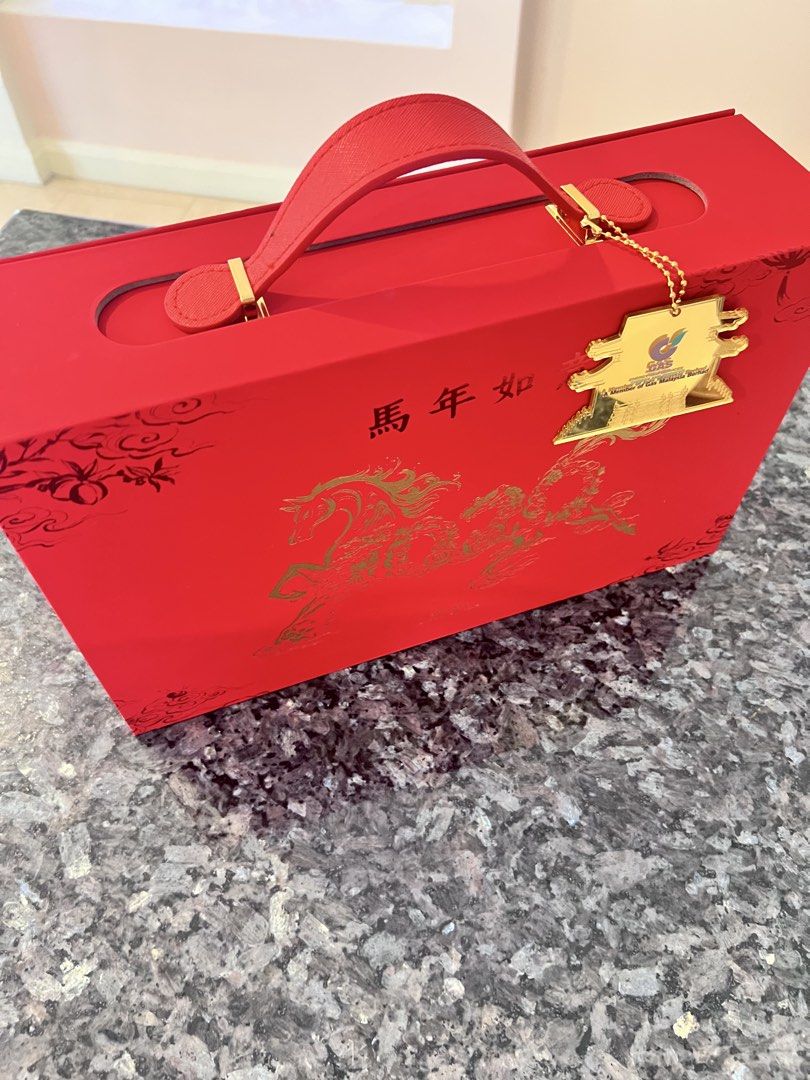 GAS Malaysia 2026 CNY Gift Set with Bird's Nest and Ginseng , Gold ...