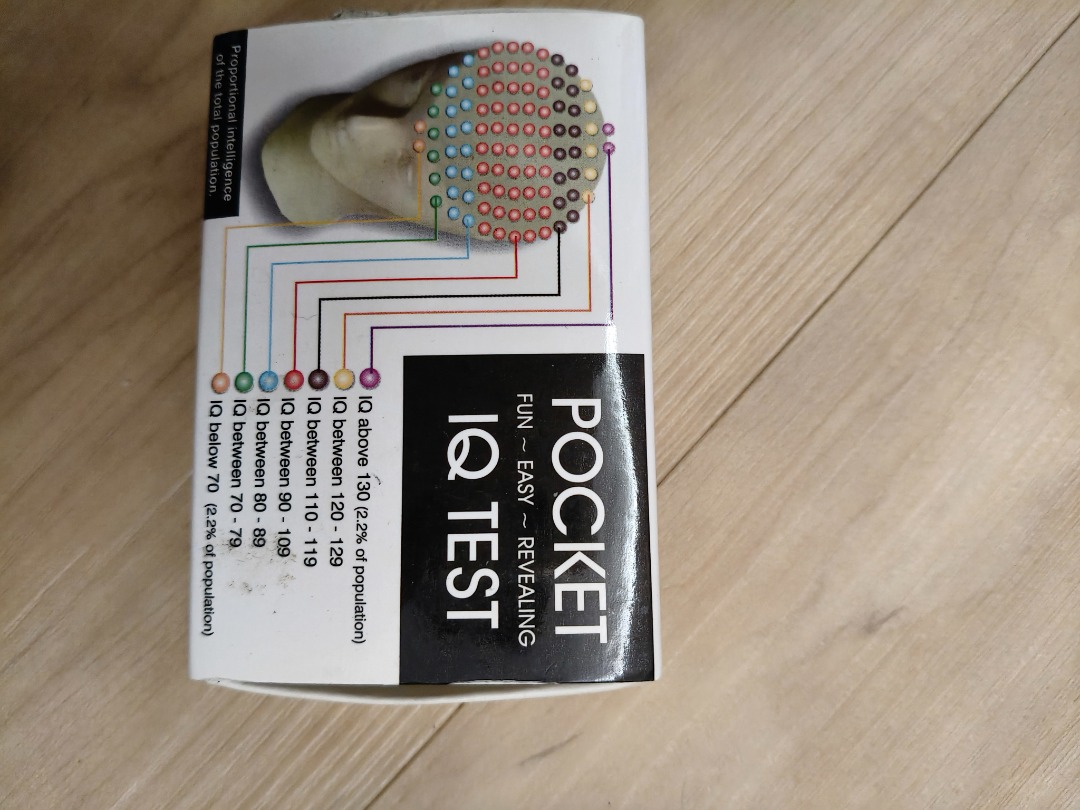 Pocket IQ Test - Fun and Revealing, Hobbies & Toys, Toys & Games on ...