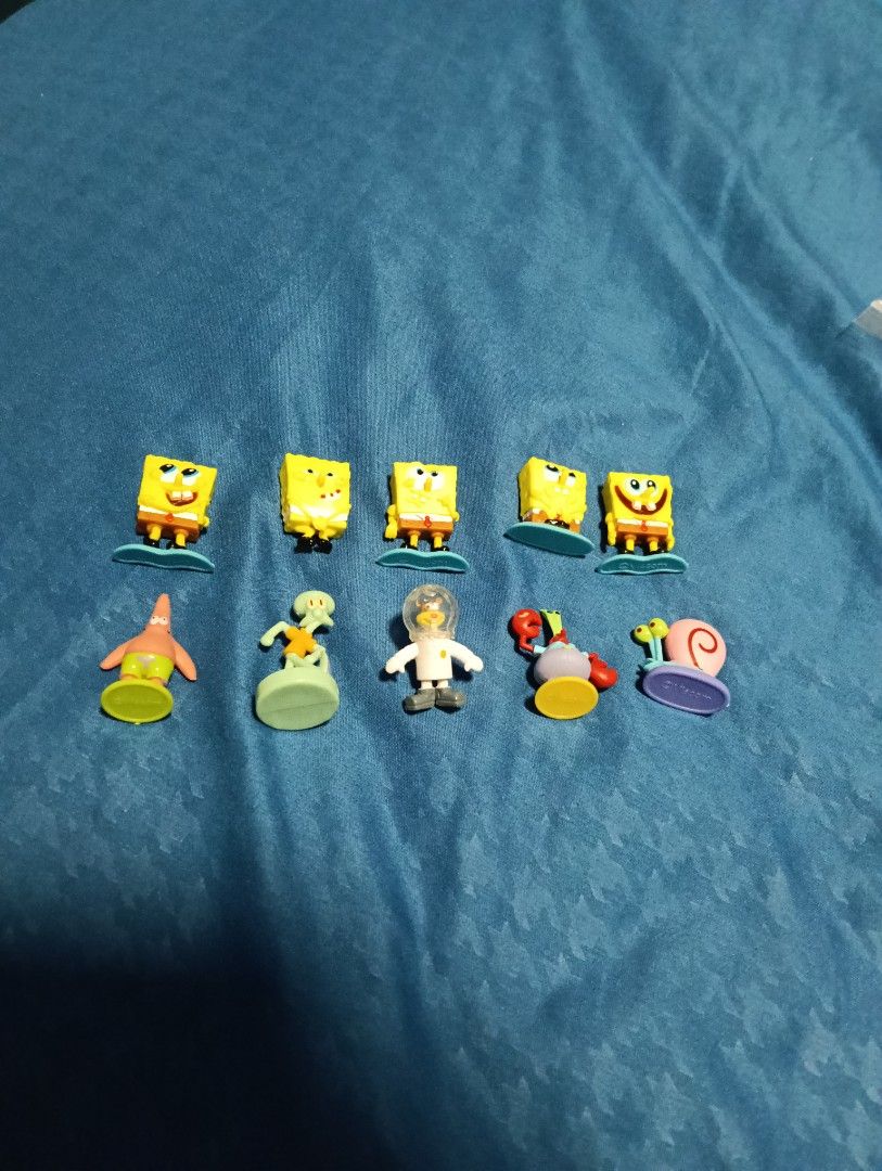 SpongeBob mini figures set of 10, Hobbies & Toys, Toys & Games on Carousell