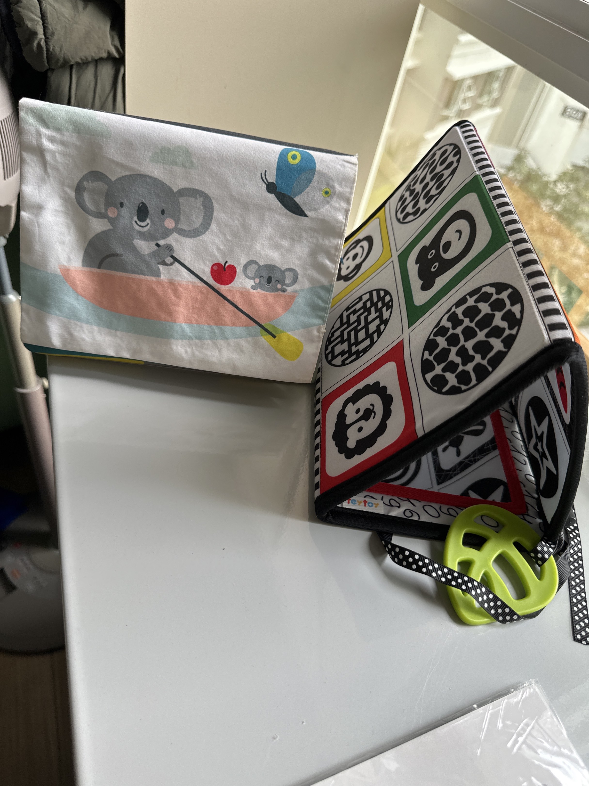 Taf toys tummy time flip book and b&w , Babies & Kids, Infant Playtime ...