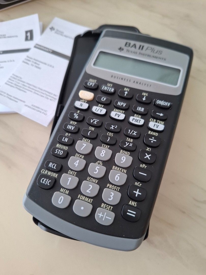 Texas Instruments BA II Plus Financial Calculator - used ONCE ...