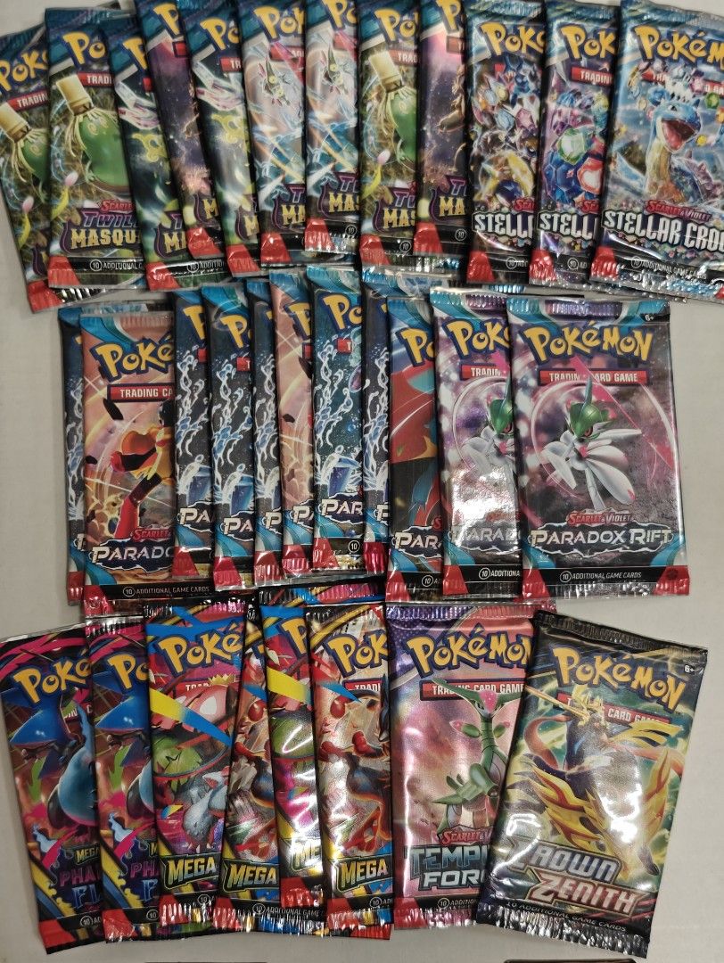 Twilight Masquerade, Paradox Rift, Stellar Crown, Crown Zenith, Mega ...