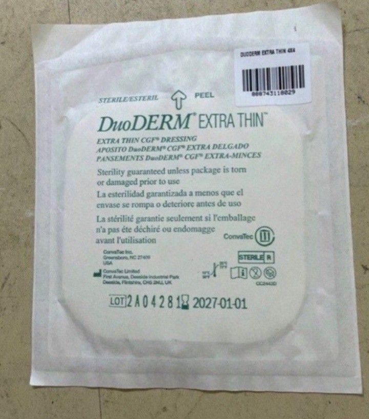 DuoDERM Extra Thin CGF Dressing - Sterile, Health & Nutrition, Medical ...