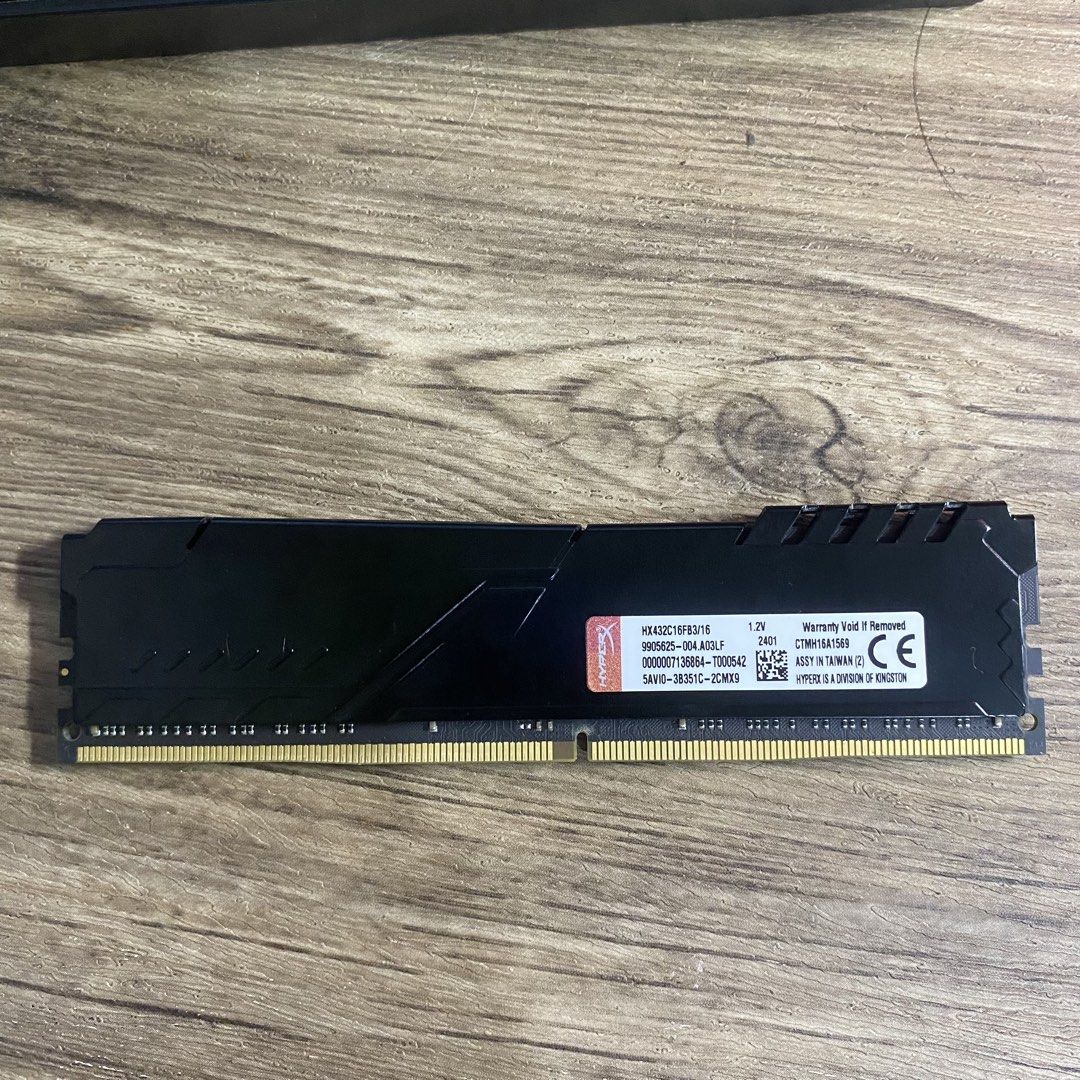 HyperX Fury DDR4 16GB 3200mhz Ram, Computers & Tech, Parts ...