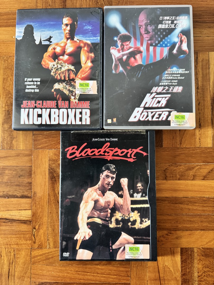 Jean-Claude Van Damme Kickboxing DVD Collection, Hobbies & Toys, Music ...