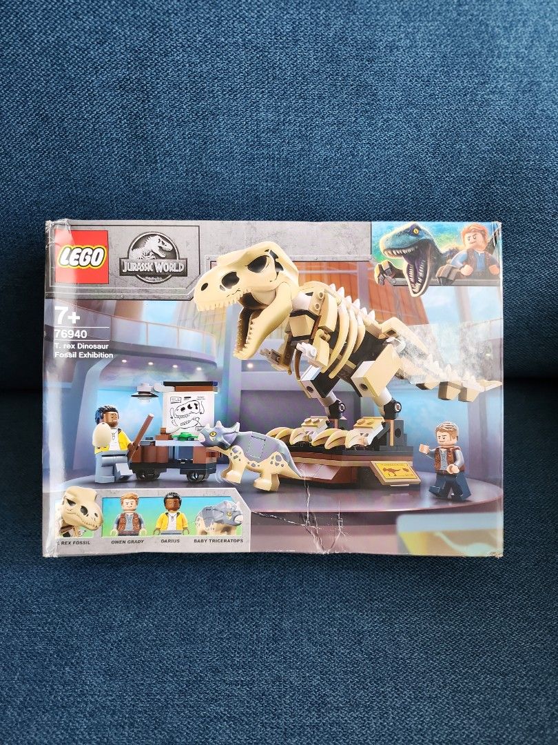 LEGO 76940 Jurassic World T. rex Dinosaur Fossil Exhibition, Hobbies ...