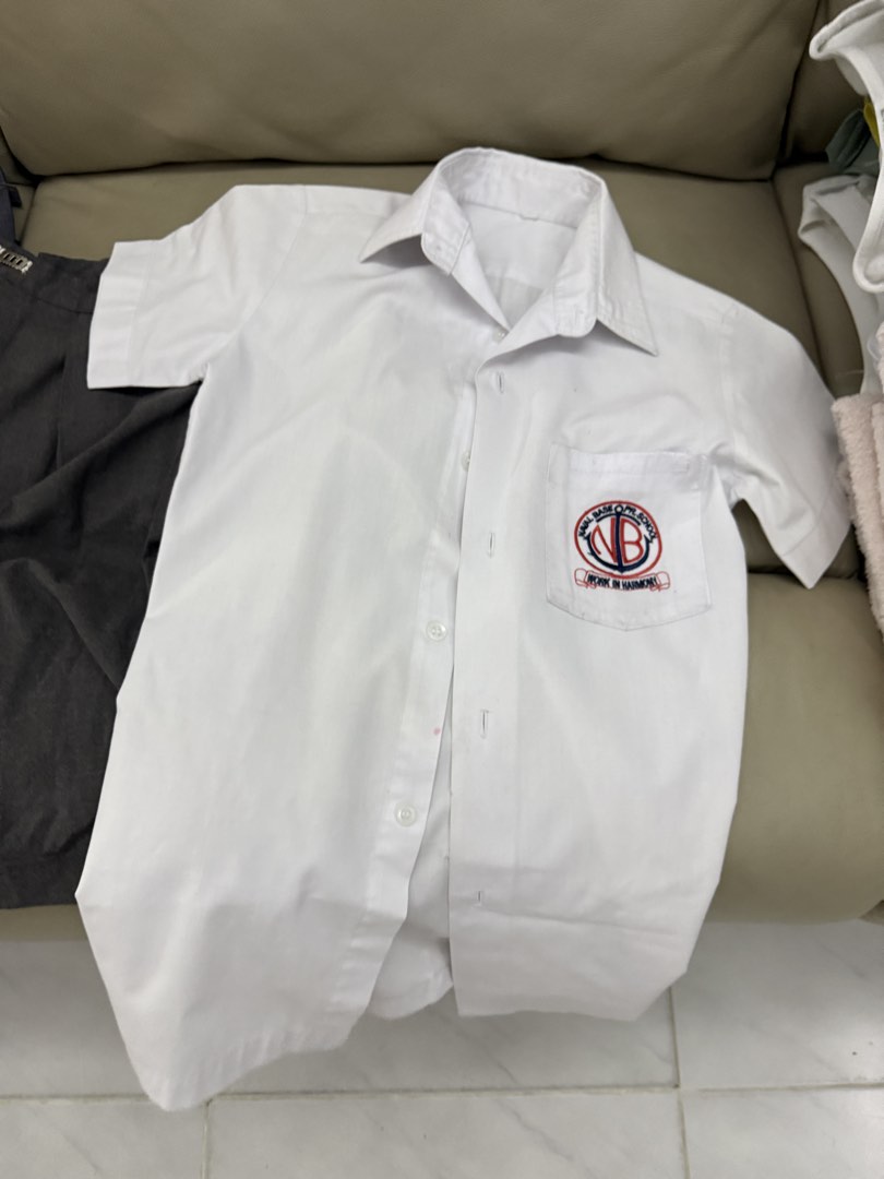 Naval Base Primary School Uniform Set - White Shirt & Grey Skirts ...