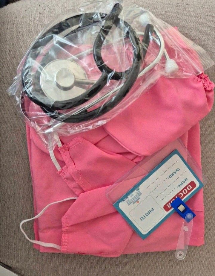 Pink Doctor / Surgeon / Nurse Costume Set size 120, Babies & Kids ...