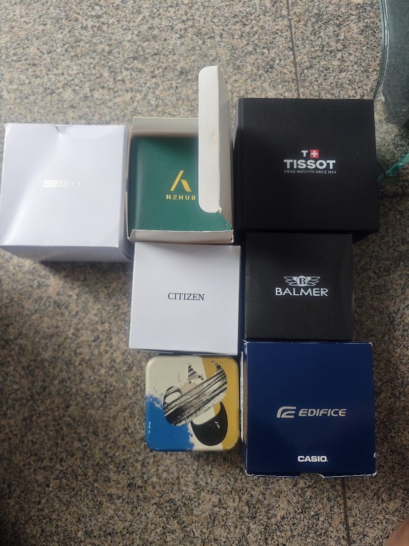 Watch Boxes - Citizen, Tissot, Seiko, Casio, Balmer, Men's Fashion ...