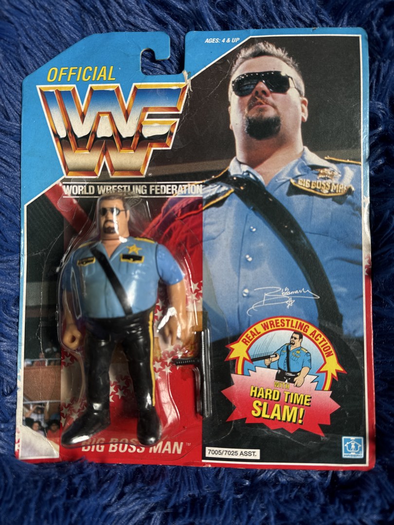1990 WWF Hasbro Big Boss Man Action Figure - Vintage wwe, Hobbies ...