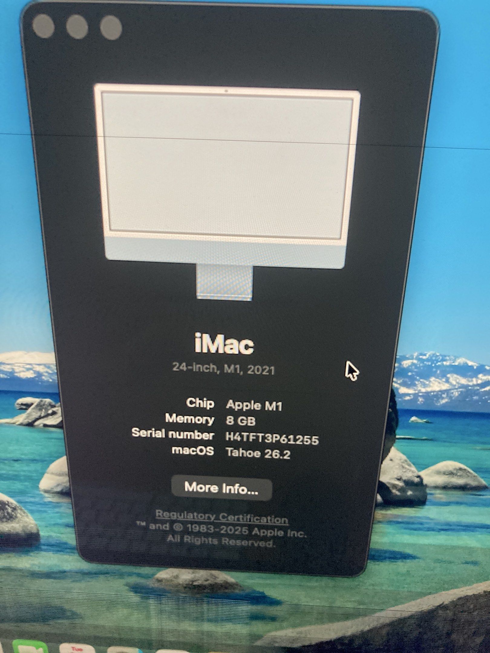 Apple iMac 24-inch M1 (Screen Flickering Issue) & Serial number ...
