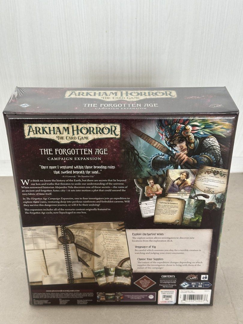 Arkham Horror LCG The Forgotten Age Campaign Expansion OOP, Hobbies ...