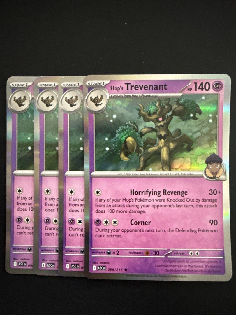 Ascended Heroes - Hop’s Trevenant (Pokemon), Hobbies & Toys, Toys ...