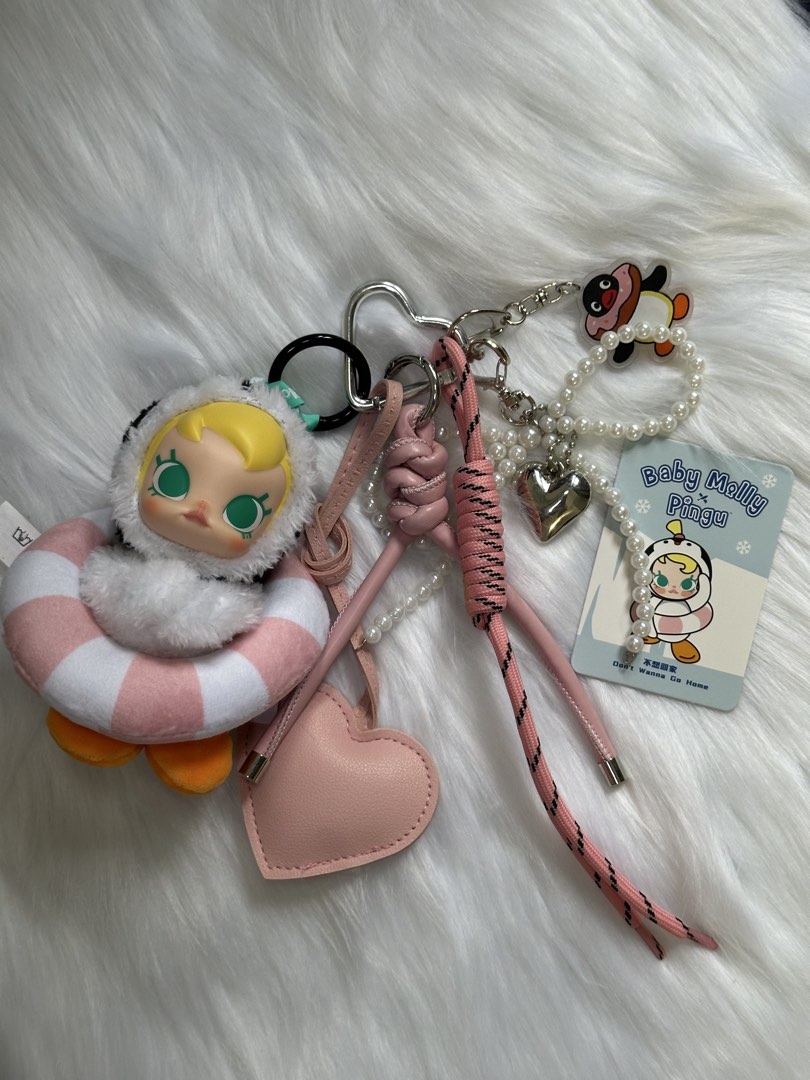 Baby Molly x Pingu Keychain, Hobbies & Toys, Toys & Games on Carousell