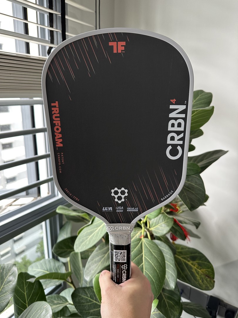 [EX Stock]CRBN 4 TruFoam Barrage Pickleball Paddle, Sports Equipment ...