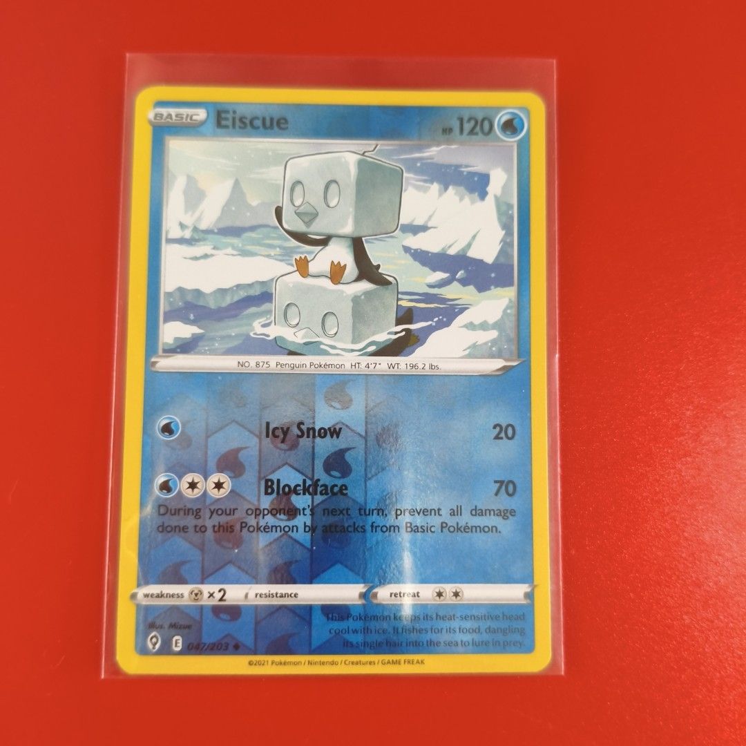 Eiscue Pokemon Card, Hobbies & Toys, Toys & Games on Carousell