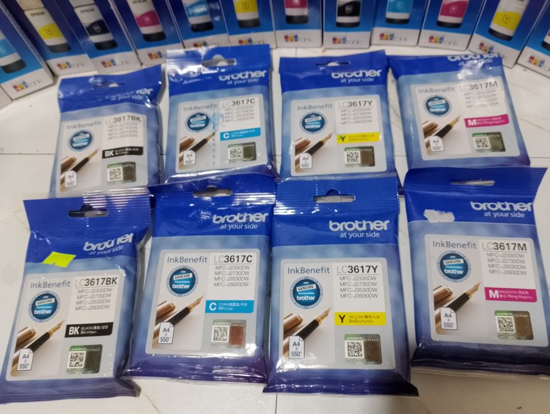Genuine brother LC3617 ink cartridges Black /color, Computers & Tech ...