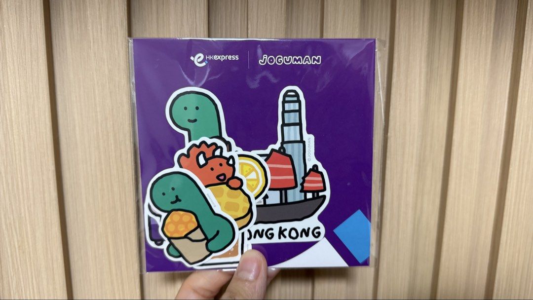 HK Express x JOGUMAN Sticker Set, 興趣及遊戲, 手作＆自家設計, 文具 - Carousell