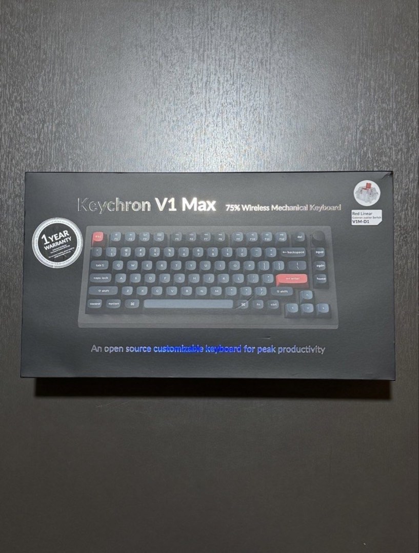Keychron V1 Max 75% Wireless Mechanical Keyboard, Computers & Tech ...