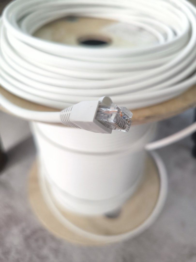 Network LAN Cable White Cat6 LSZH with connector min 5meter or request ...
