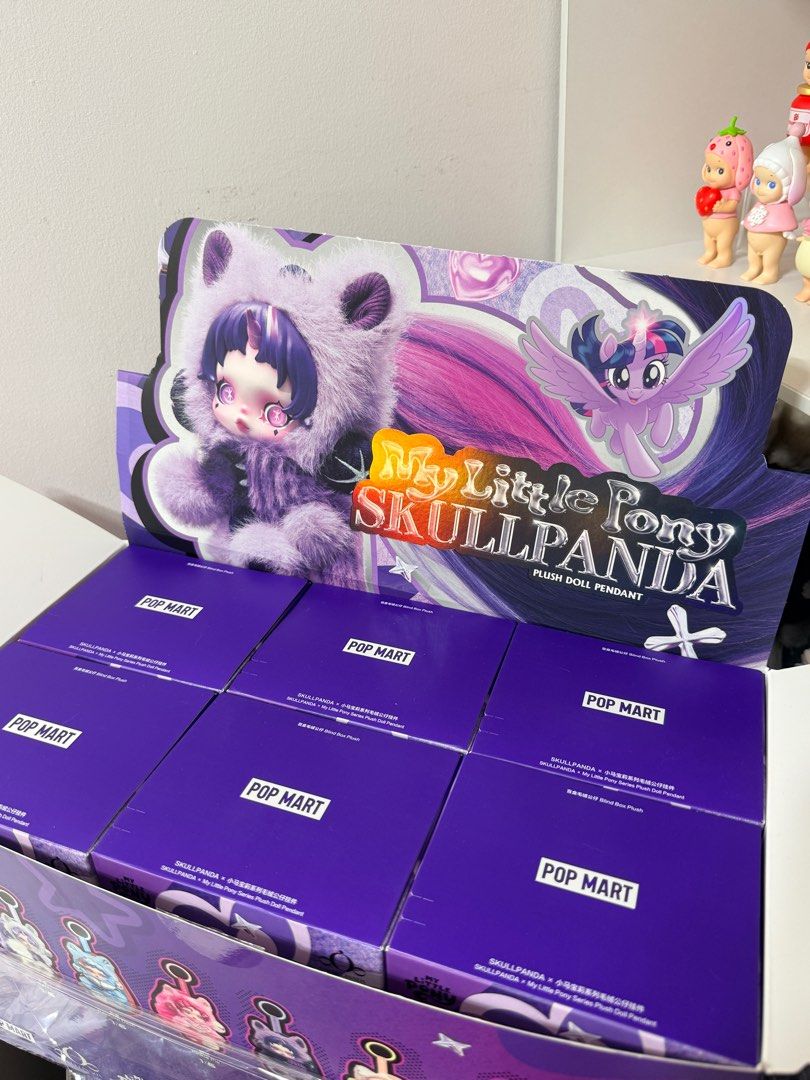 Pop Mart Skullpanda My Little Pony Blindbox Rarity Fluttershy Pinkie ...