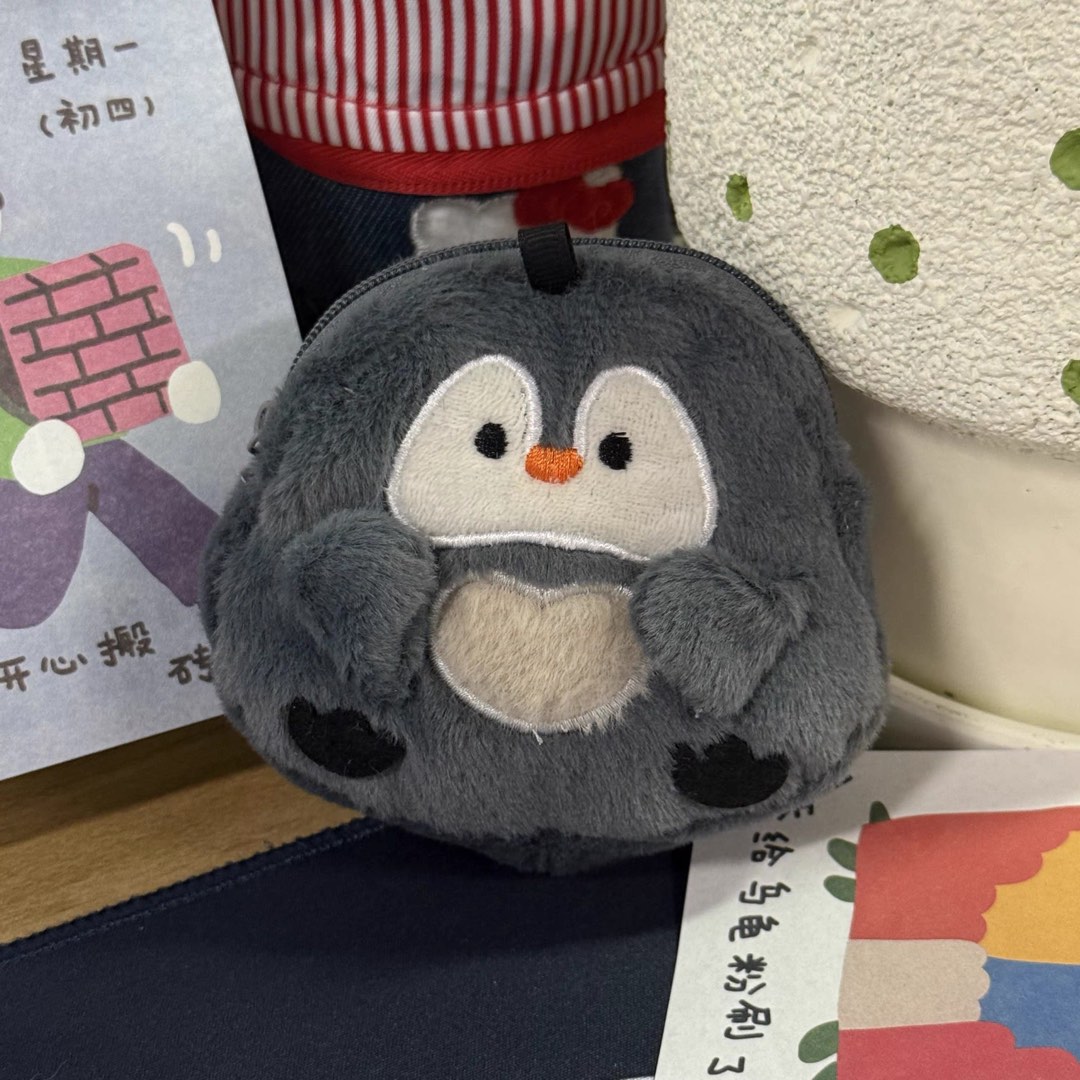 🆕 Cute Penguin Coin Pouch Plush Keychain, Hobbies & Toys, Toys & Games ...