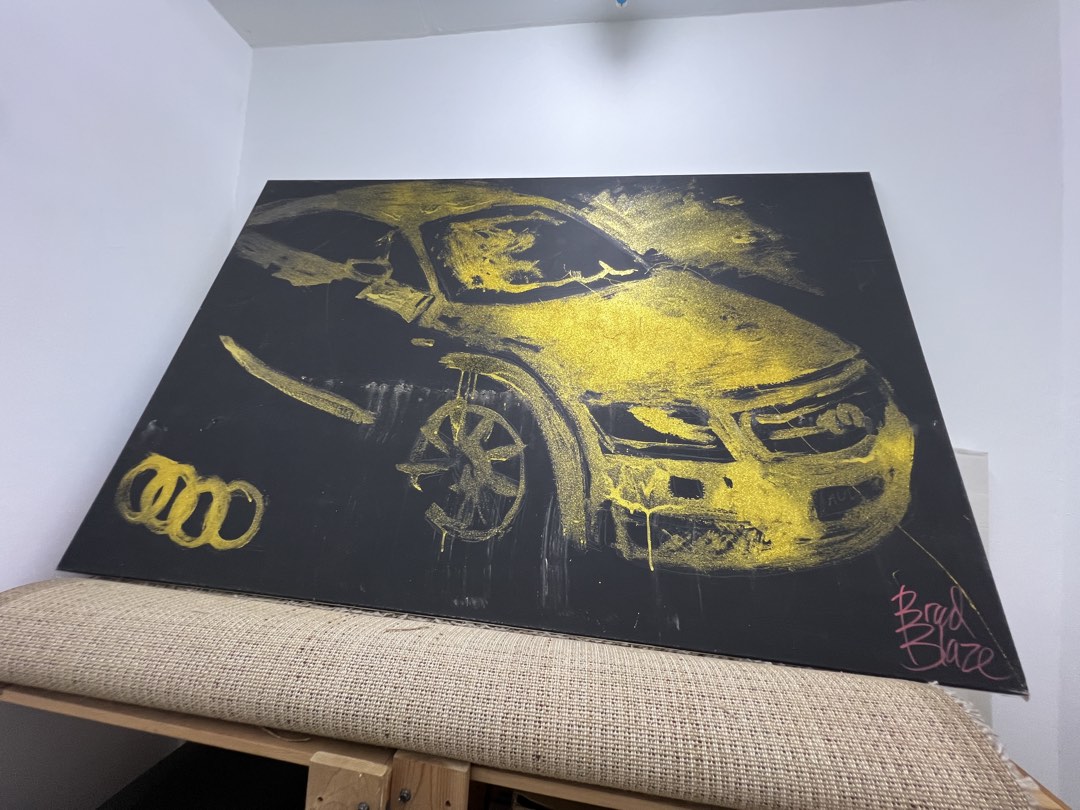Audi Car Painting by Brad Blaze, Hobbies & Toys, Stationery & Craft ...