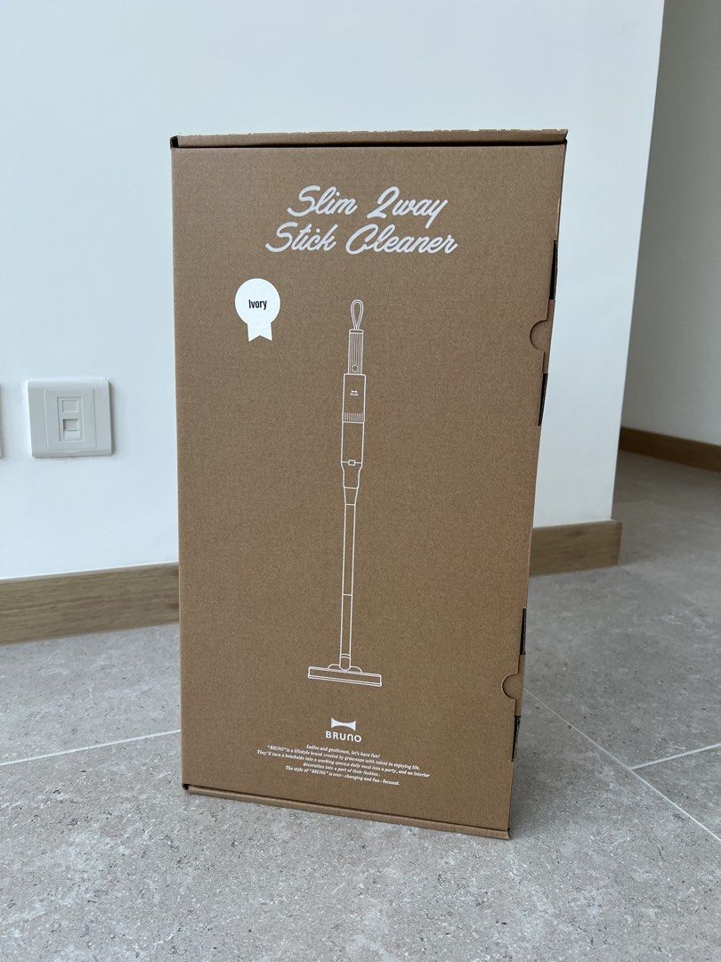 Bruno Slim 2way Stick Cleaner - Ivory, 家庭電器, 吸塵機 ＆ 家居清潔電器 - Carousell