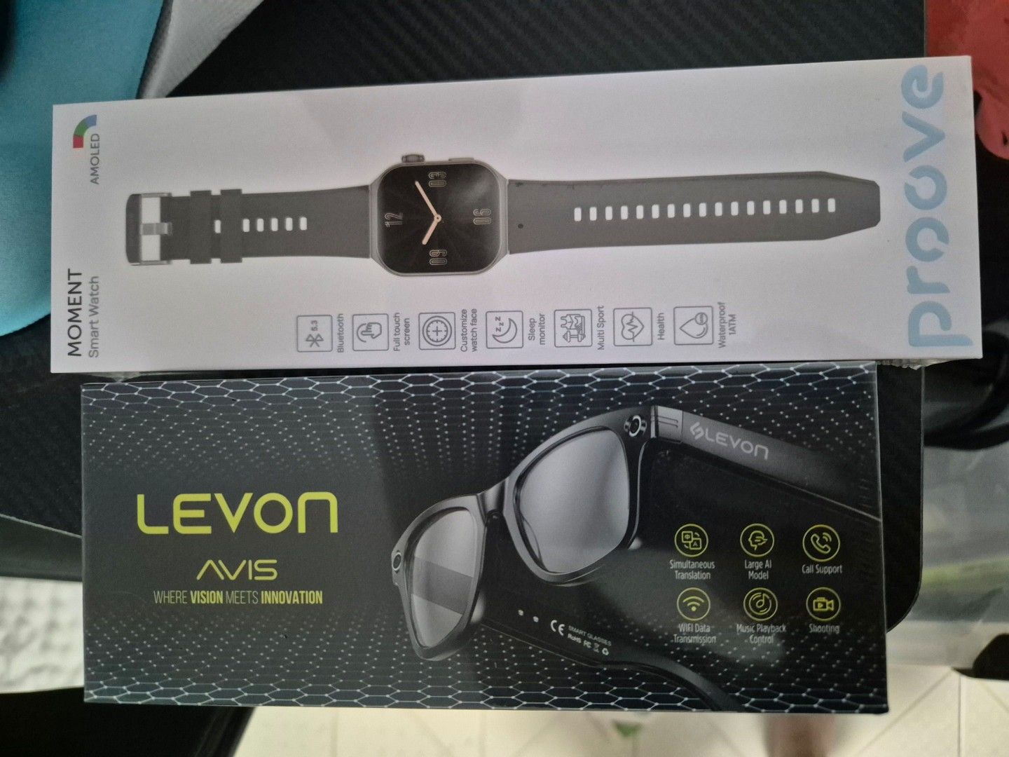 LEVON AIVIS Ai Glasses and Proove Moment Smartwatch, Mobile Phones ...