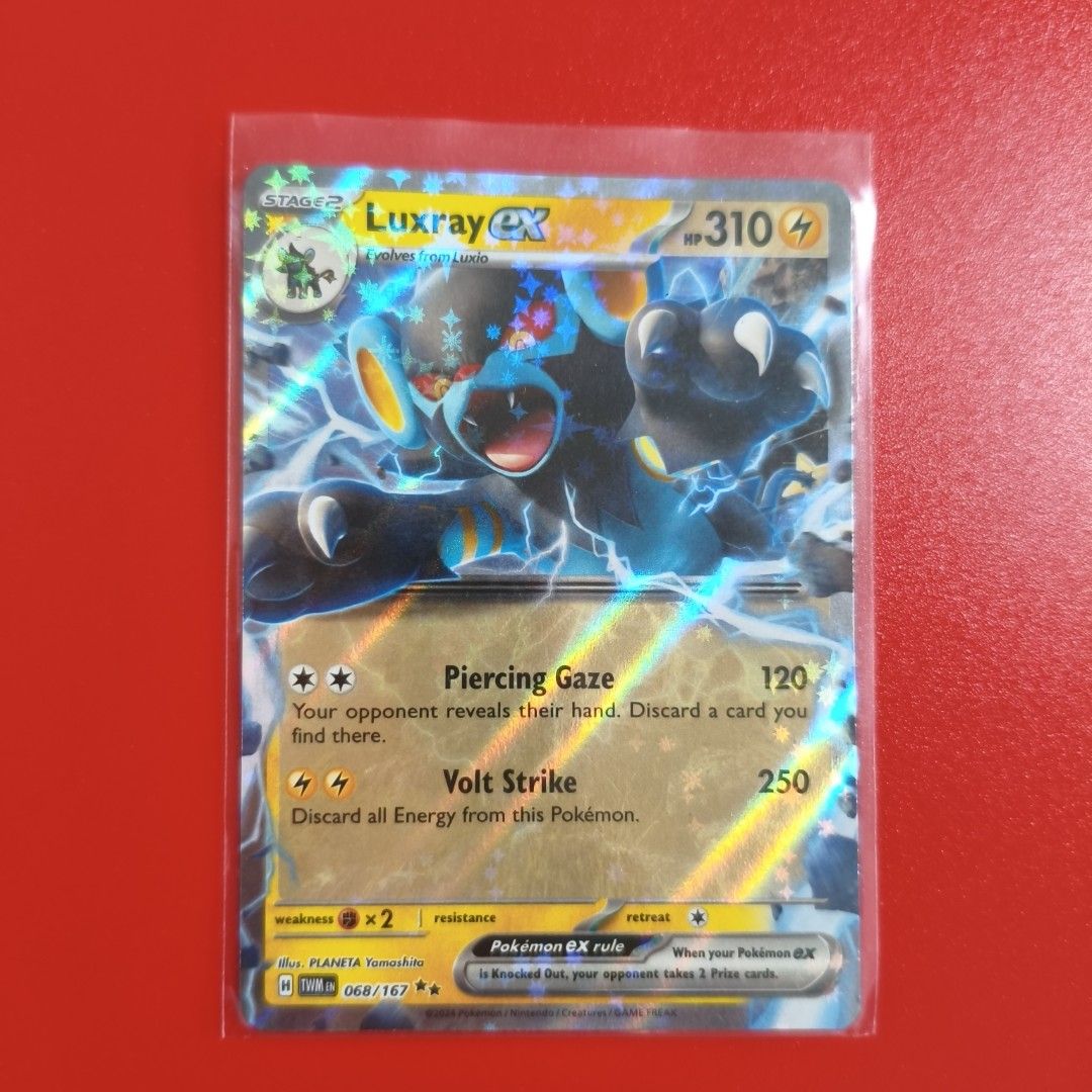 Luxray EX #68 Pokemon Double Rare Card Twilight Masquerade, Hobbies ...