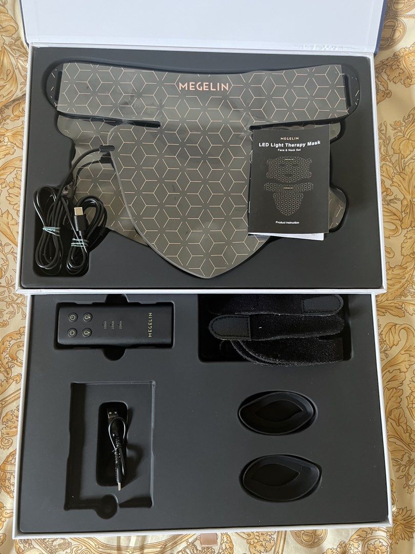 MEGELIN LED Light Therapy Face Mask, 美容＆個人護理, 健康及美容 - 皮膚護理, 面部 - 面部護理 ...